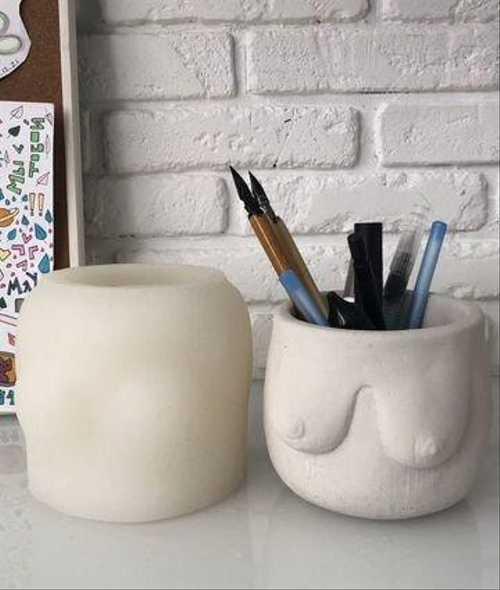 Силиконовая форма для кашпо