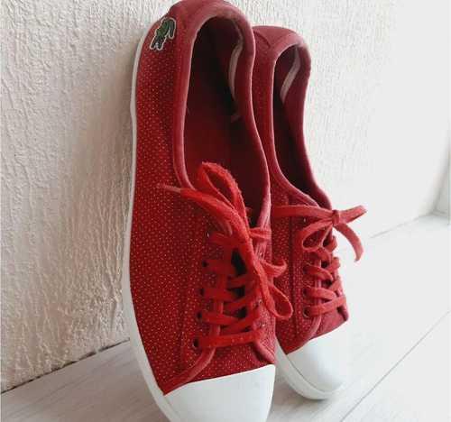 Красные кеды Lacoste 39 р