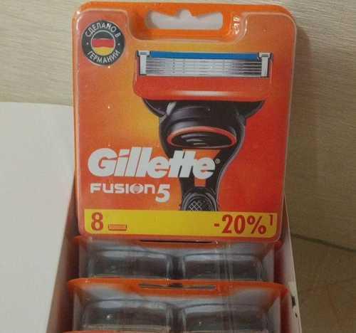 Кассеты для бритья gillette fusion 5/8шт