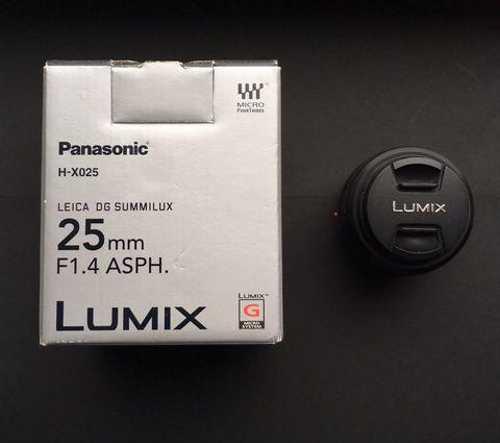 Объектив Panasonic Leica DG Summilux 25mm, f1.4
