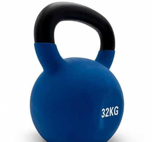 Гиря unix Fit виниловая 32 кг Blue