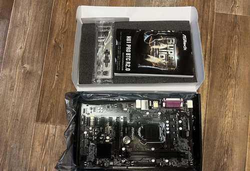 ASRock H81 PRO BTC R2.0+DDR3 8gb+Intel G1840