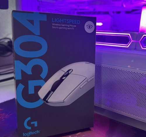 Игровая мышь logitech g304 белая беспроводная
