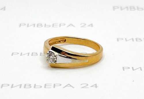 Золотое кольцо с бриллиантом 585 проба вес 2,66