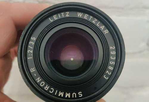 Объектив Leica summicron-r 35mm f 2.0