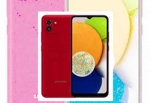 Samsung Galaxy A03 3/32GB (красный), новый
