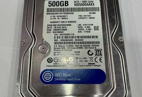 Жесткий диск Western Digital WD Blue 500 гб WD5000