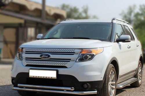 Защита переднего бампера 60/53 мм Ford Explorer