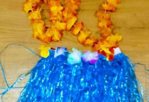 Гавайский новогодний костюм для девочки