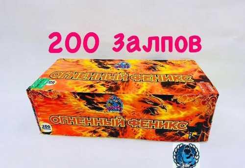 Салют Огненный Феникс 200 Залпов