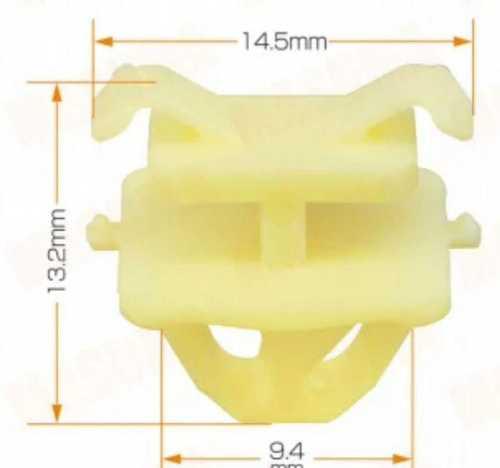 Клипсы молдинга крыши Honda