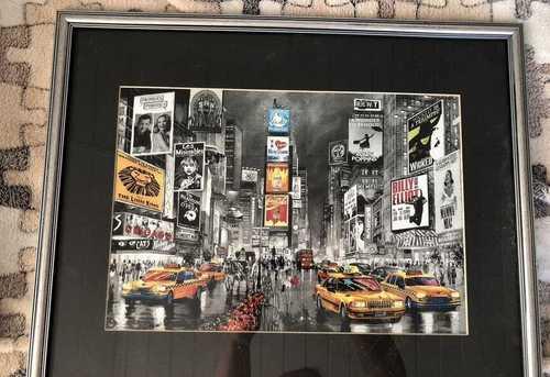 Картина репродукция Таймс сквер Нью-Йорк