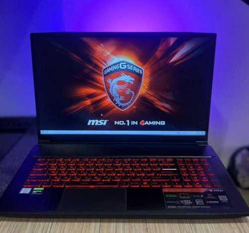 Игровой ноутбук msi/17.3 144гц/i7 10750/gtx 1650