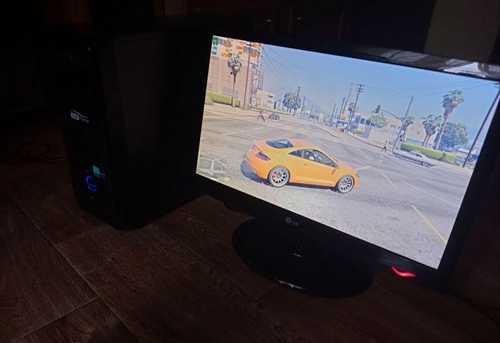 Игровой компьютер с огромным монитором
