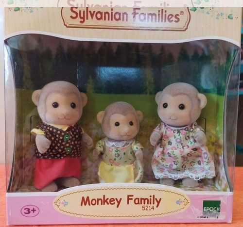 Sylvanian families семья обезьян