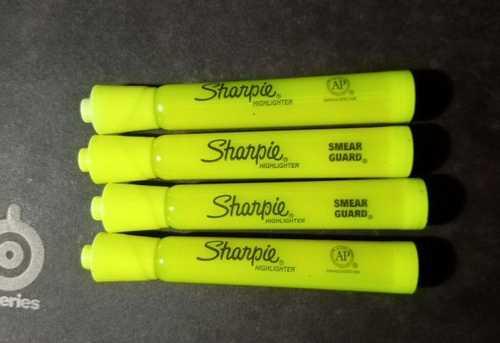 Маркеры хайлайтеры Sharpie smear guard