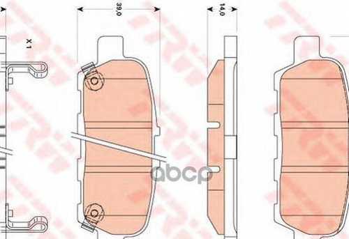 Колодки тормозные nissan X-trail/qashqai/tiida