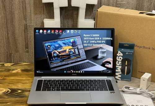 Honor Ryzen 5 5600H 12х/Ram16Гб/144Гц 16.1 IPS/SSD