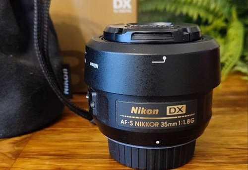 Объектив Nikon dx nikkor af-s 35mm f 1.8g
