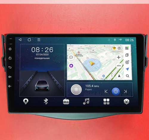 Магнитола Toyota RAV4 06-12 Android 4 64 TS18A 9"