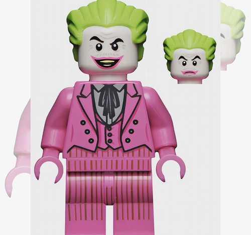 Минифигурка Lego The Joker - Dark Pink Suit, Open