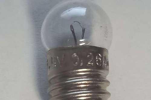 Лампа накаливания 3,5v 0,25a; 2,5v 0,29a