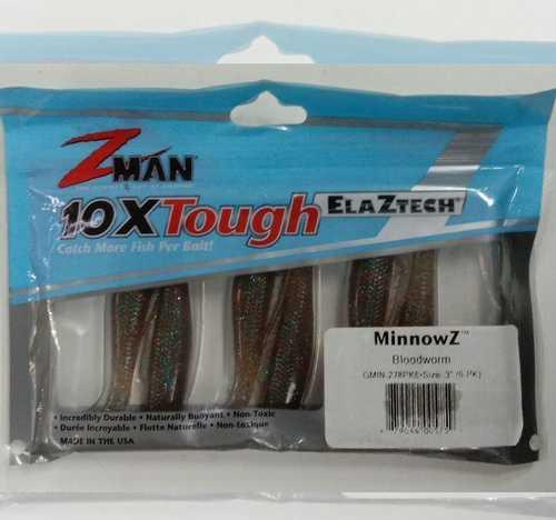 Приманка zman minnowz 3" Bloodworm