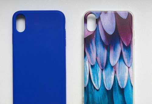 Чехол на iPhone xr силиконовый синий голубой