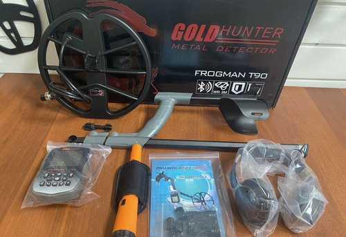 Металлоискатель Gold hunter t90 frogman + пин