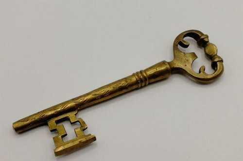 Открывашка открывалка штопор Золотой ключ латунь