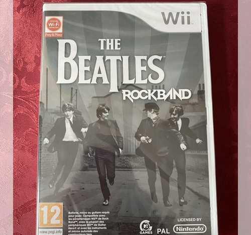 Nintendo Wii Beatles Rock Band Новый