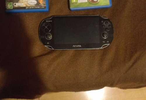 Sony psp vita slim + 8 игр + Лицензированный чехол