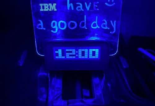 LED будильник с доской для записи IBM