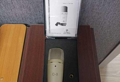 Behringer C-3.Студийный конденсаторный микрофон