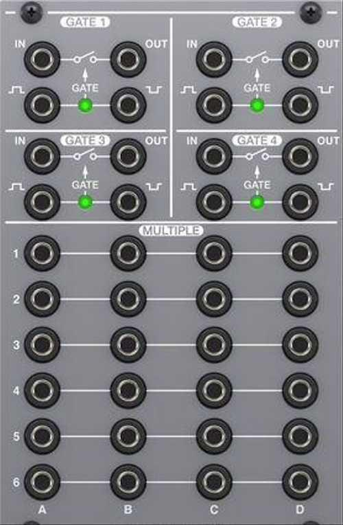 Аналоговый модуль Behringer 173 quad gate/multiple