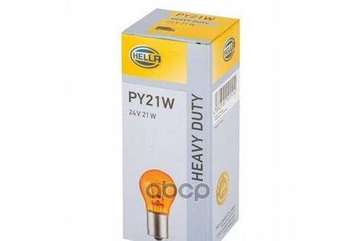 Лампа накаливания PY21W BAU15s 24V Hella 8GA006