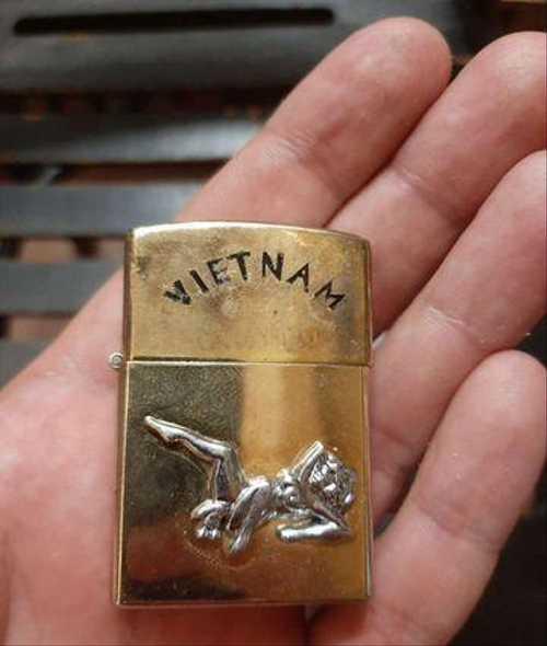 Зажигалка Zippo Vietnam 68-69 Dau Tien Винтаж