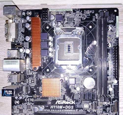 Материнская плата asrock h110m dgs