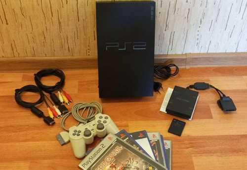 Sony Playstation 2 Original с набором из 6 игр