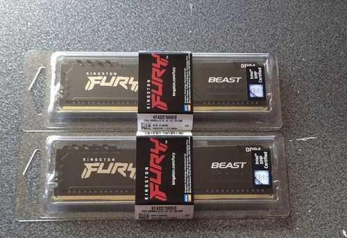 Оперативная память Kingston Fury 16Gb(2x8) 3200MHz