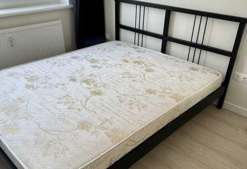 Кровать IKEA с матрасом askona 160х200