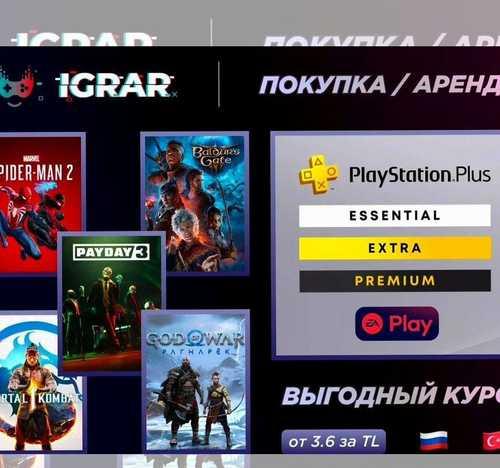 Аренда игр ps5 ps4 подписка EA Play