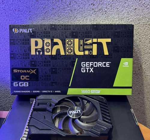 Видеокарта Palit GeForce GTX 1660 super stormx 6GB