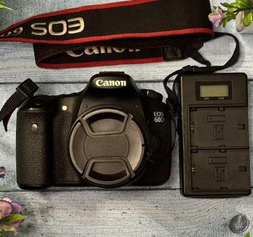 Зеркальный фотоаппарат Canon 60D   обьектив