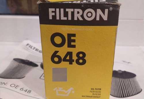 Фильтр масляный, filtron OE 648 (opel 650307)