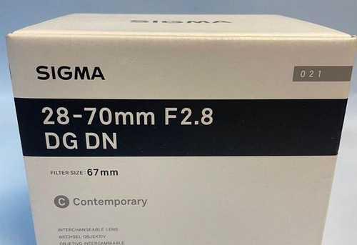 Sigma 28-70mm f/2.8 DG DN Sony E новый