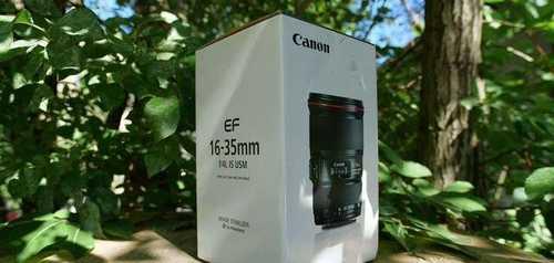 Объектив Canon EF 16-35 f/4 L IS USM
