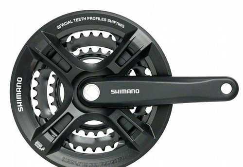 Шатуны Shimano tourney, TY-301, 170 мм, 42/34/24