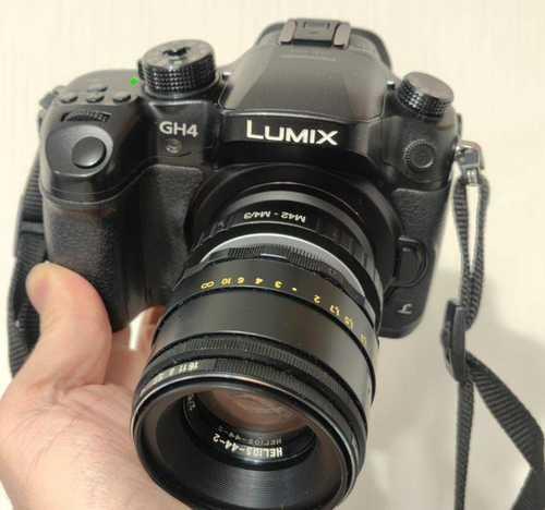 Panasonic lumix DMC-GH4  Helios