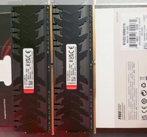 Оперативная память ddr4 kingston fury renegade